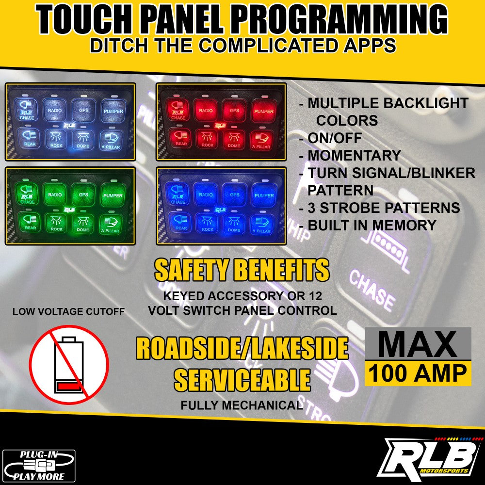 PRO8 Switch Panel – RLB Motorsports