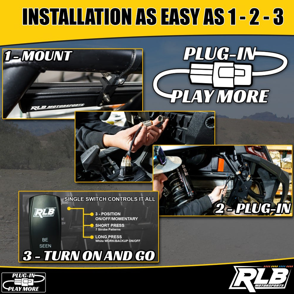 Polaris RZR RS1 Chase Light - Dual Color (AMBER/WHITE) – RLB Motorsports